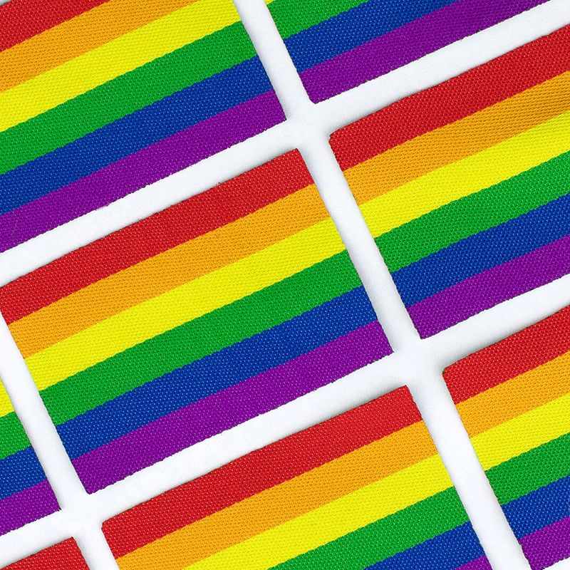 Pride Labels - Iron-On Rainbow Flag | Dutch Label Shop